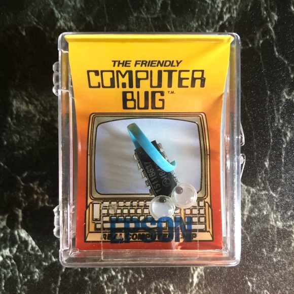 Jewelry | The Friendly Computer Bug Pin From The 198s Blue Tail With ...
